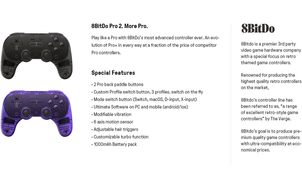8BitDo New Pro 2 геймпад | AliExpress