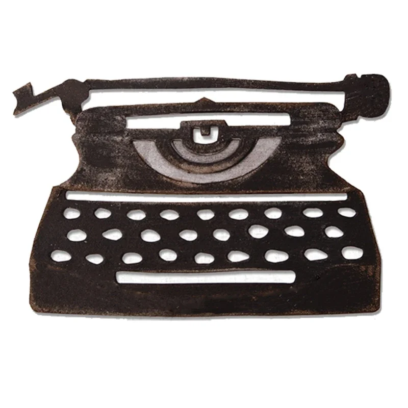 2023 New Hot Typewriter Metal Cutting Dies Landline Stencils Letter and ...