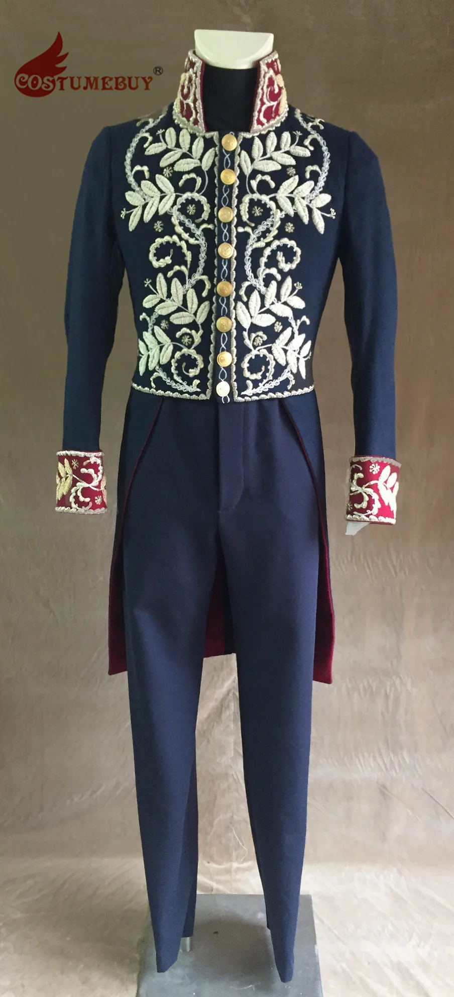 1800-s-Men-Uniform-Medieval-18th-Century-Colonial-Military-Uniform-Suit ...