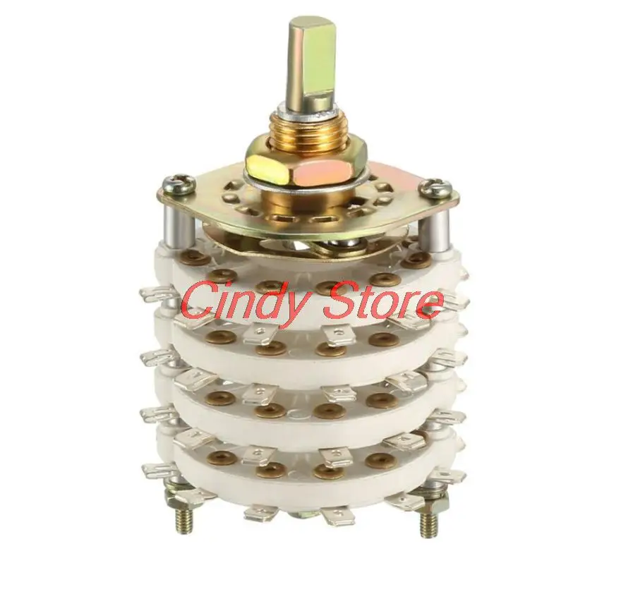 1PC-2PCS-KCZ-KCT-4-Deck-Band-Channel-Rotary-Switch-Selector-4P6T-4P7T ...