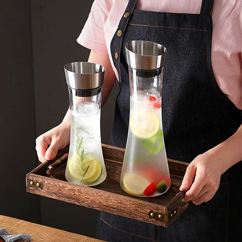 1L/1.6L Acrylic Cold Water Bottle Large Capacity Heat-resistant Water ...