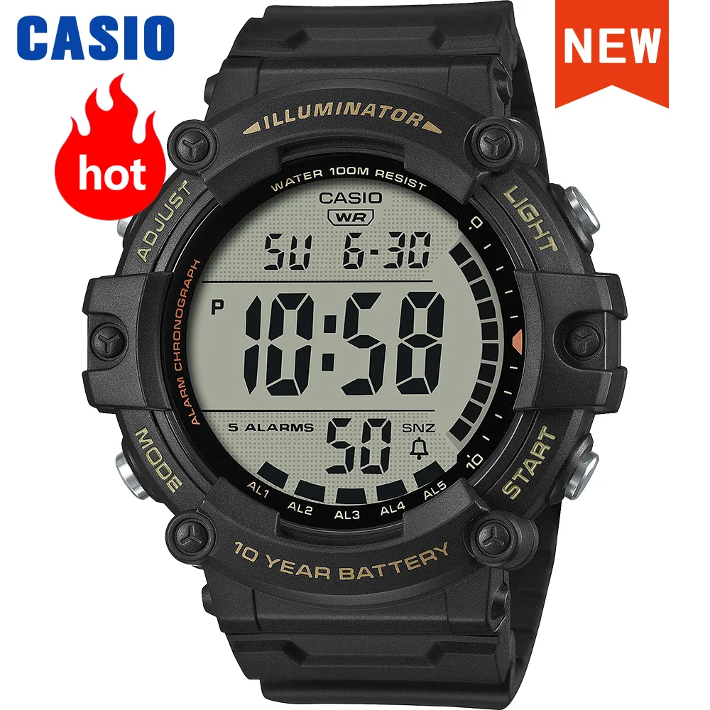Casio-watch-for-men-top-luxury-set-military-10-Year-Battery-Life-100m ...