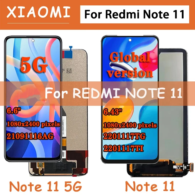 Tested-For-Xiaomi-Redmi-Note-11-LCD-2201117TG-Display-Touch-Screen ...