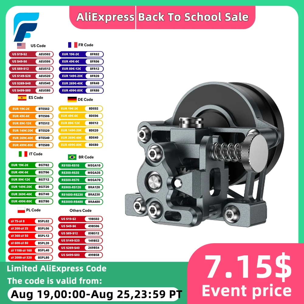 FYSETC-CNC-All-Metal-Sherpa-Mini-Extruder-for-Voron-CR-10-Ender-with ...