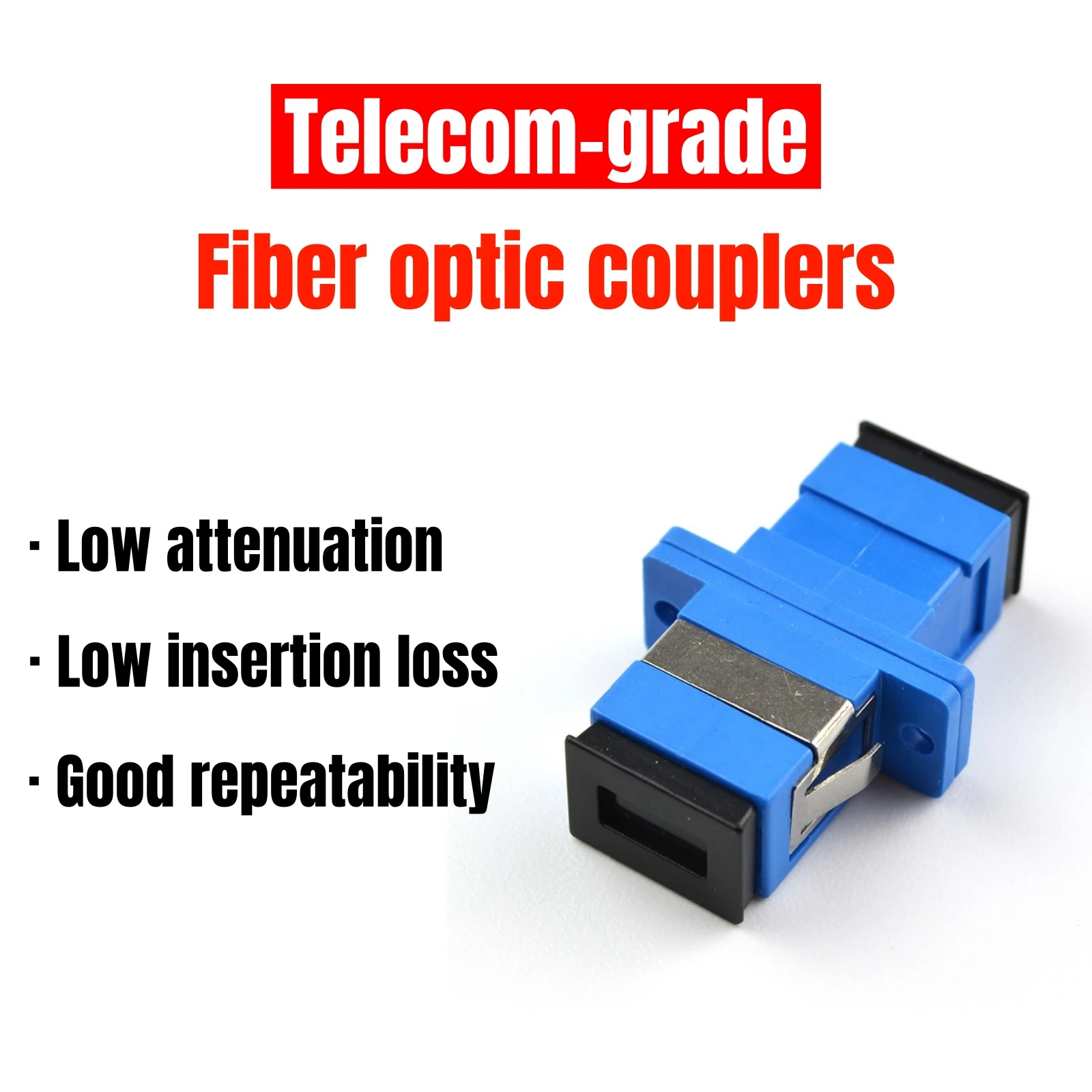 10PCS-SC-UPC-Telecom-grade-fiber-optic-couplers-Flange-headers-Fiber ...