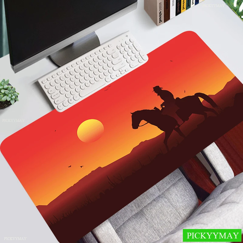 Red Dead Redemption 2 Gamer Mouse Pad Tapete Grande Mousepad Mesa ...