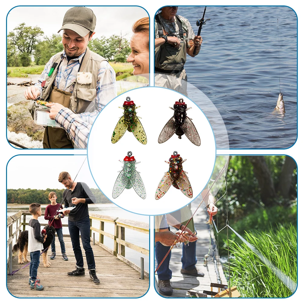 20PCS-Bionics-Fly-Fishing-Bait-Colorful-Fly-Lures-With-Hook-For ...