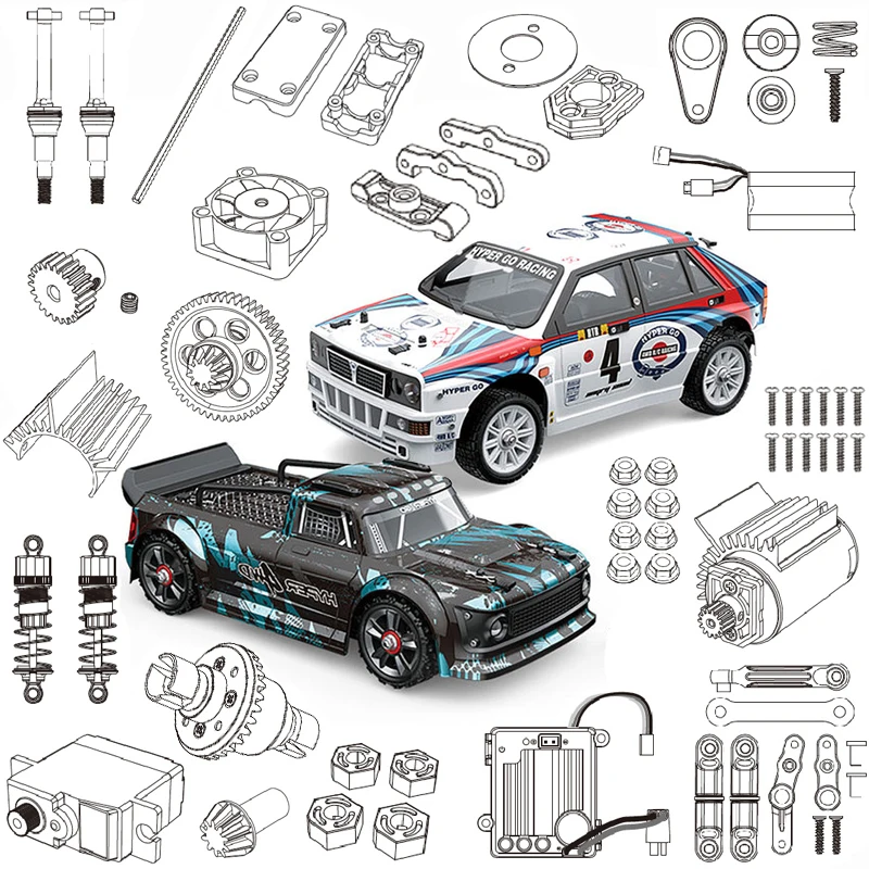 MJX Hyper Go RC Car 14301 14302 Original Spare Parts Shock Absorber ...