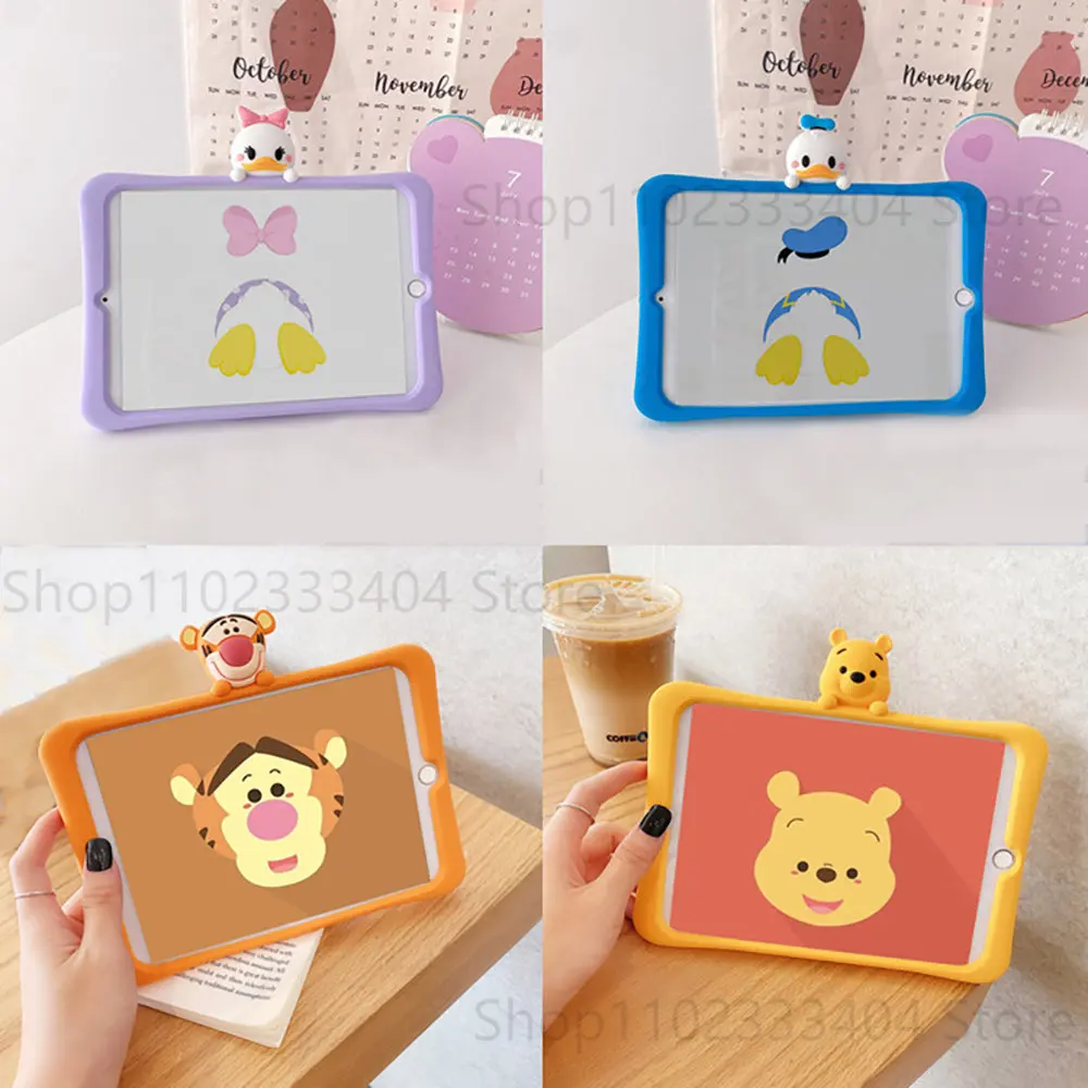 디즈니 Winnie Donald Duck 데이지 Tigger 미키 태블릿 케이스 ipad Air 1 2 3 Mini 4 5 6 ...