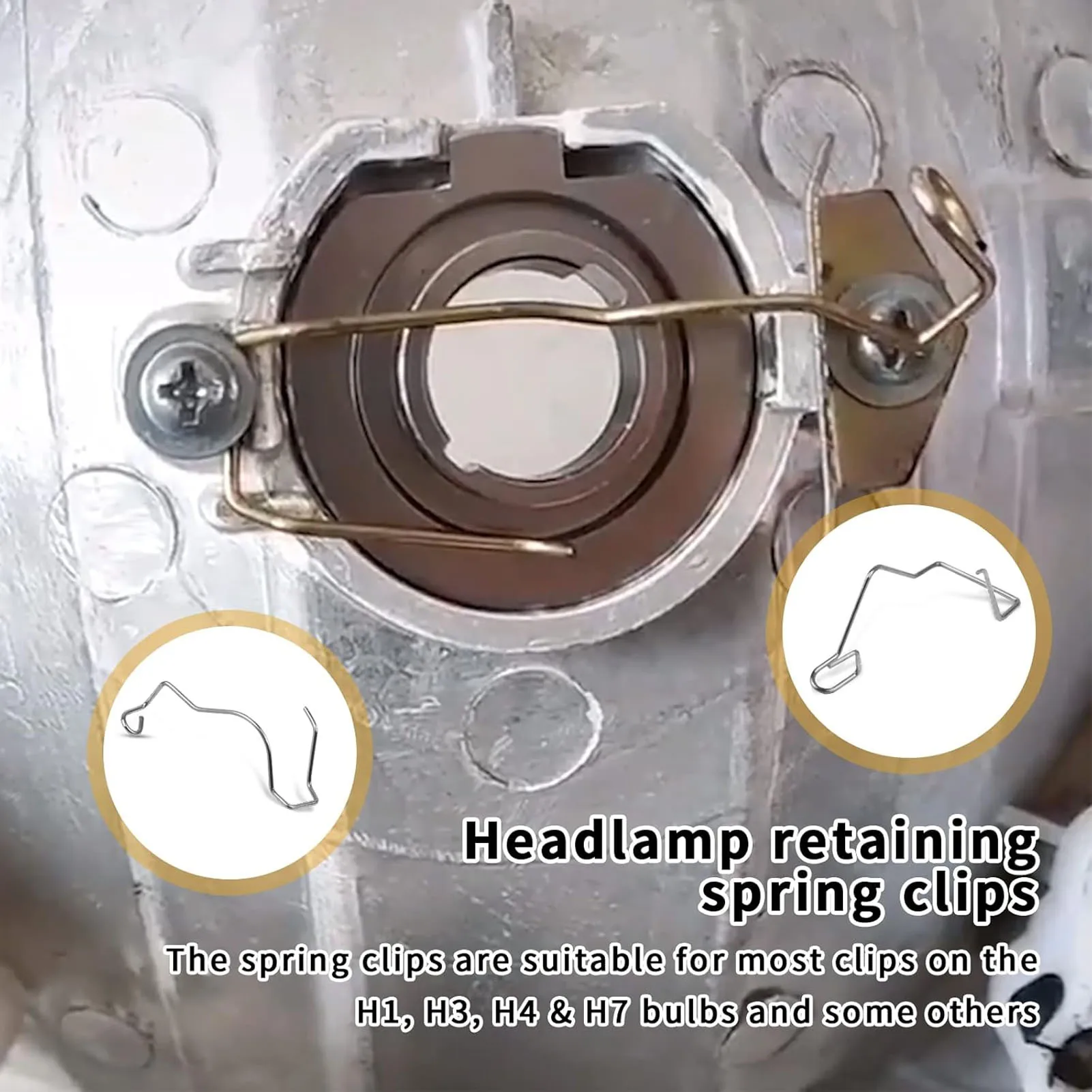 Headlight Retainer Spring Clamp Headlamp Retaining Spring Clips 3 Sizes ...