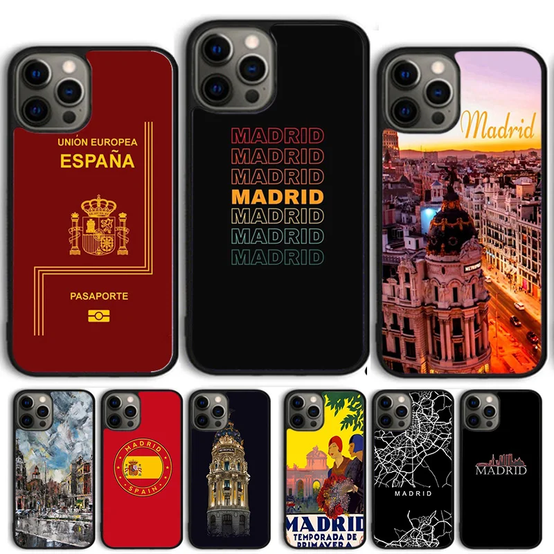 Madrid Capital Spain Phone Case Cover For iPhone 17 Air 16 15 14 13 12 ...