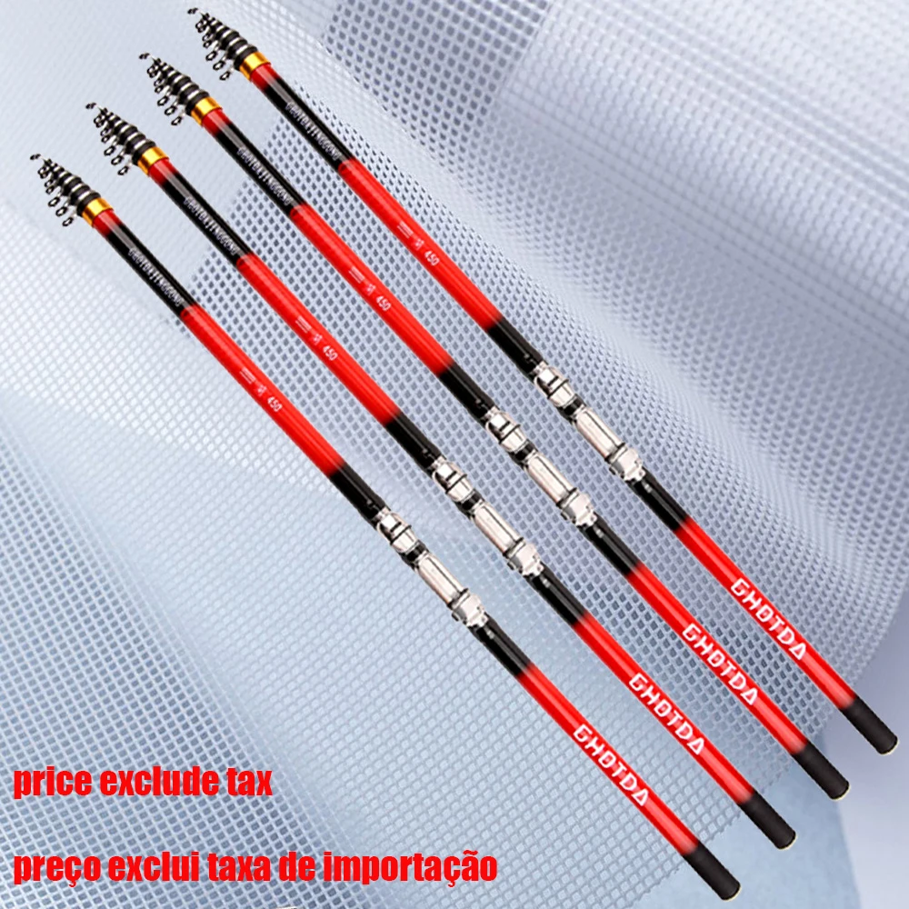 Vara-De-Pesca-Telesc-pica-com-Material-De-Fibra-De-Carbono-Fundi-o-De ...
