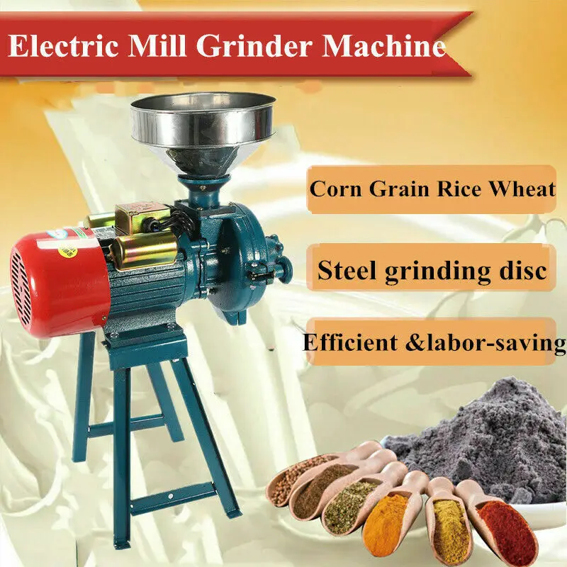 2-2KW-Electric-Grain-Grinder-Dry-Grinding-Machine-Corn-Feed-Flour-with ...