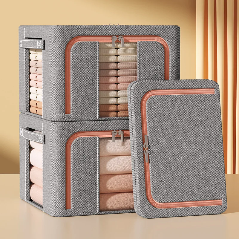 Foldable-Storage-Organizers-Clothes-Blanket-Quilt-Organizer-Box-XL ...