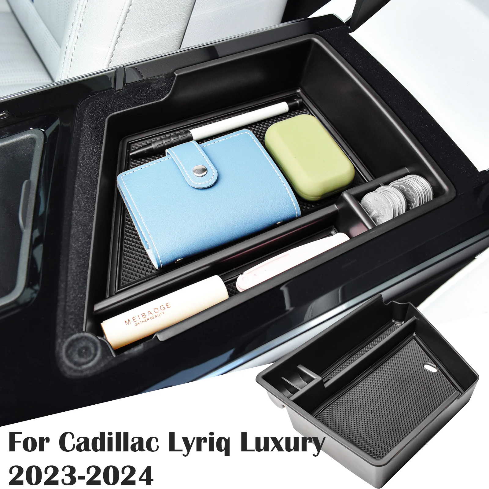 Center Console Organizer Tray for 2023 2024 Cadillac Lyriq Armrest ...