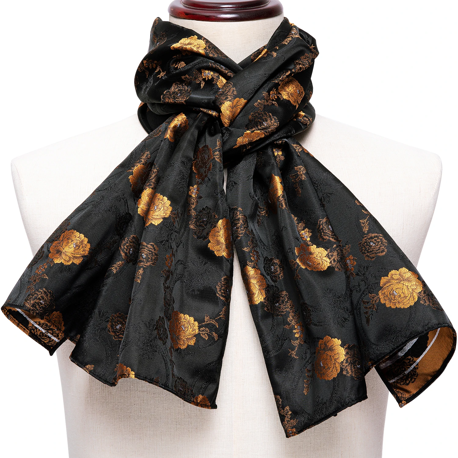 Black And Gold Scarf For Men