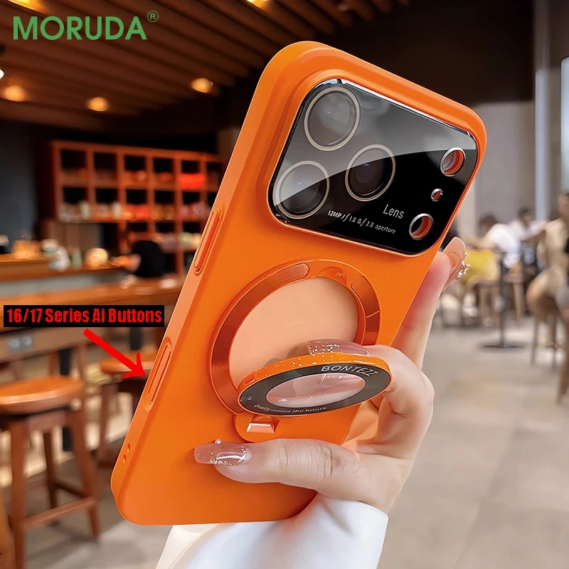 For Magsafe Bracket Holder Phone Case For iPhone 17 Air 16 15 14 13 Pro ...