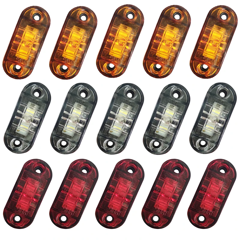 5/10PCS Universal 12V 24V Led Side Marker Light for Mantruck Trailer ...