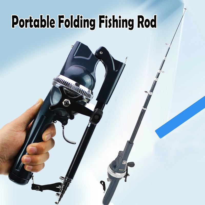 1Set-1-3M-Folded-Spinning-Rod-Portable-Folding-Mini-Fishing-Rod ...