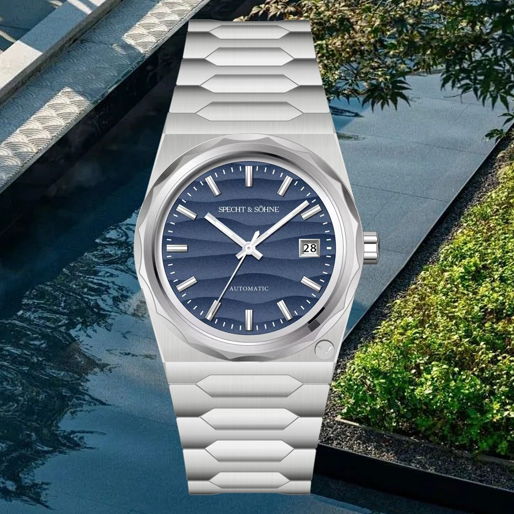 2024-High-Quality-Specht-S-hne-222-Elegant-Automatic-Watch-For-Men-Blue ...