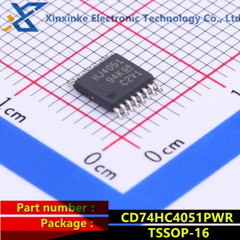 5PCS-CD74HC4051PWR-TSSOP-16-HJ4051-Multiplexer-Switch-ICs-High-Spd-CMOS-Analog-8-channel-analog ...
