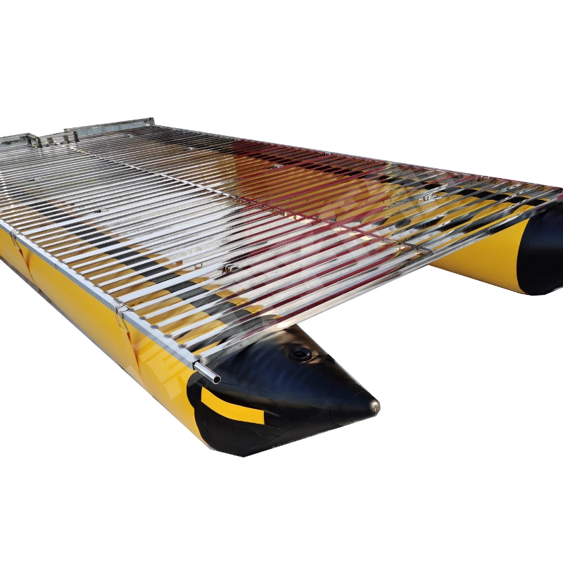 Pontoon-Boat-Platform-Boat-Net-Double-Body-Bucket-Float-Boat-Rubber ...