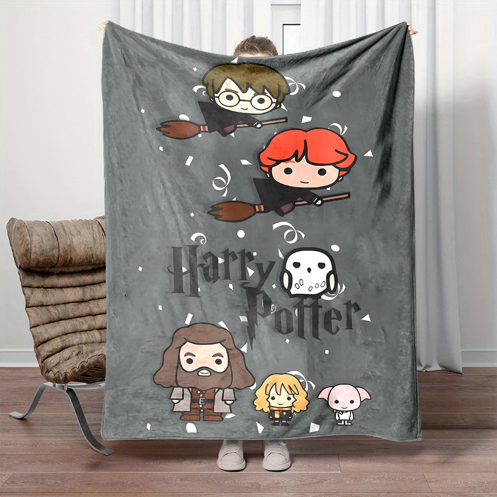 Manta-de-dibujos-animados-con-estampado-de-pel-cula-de-Harry-Potter ...