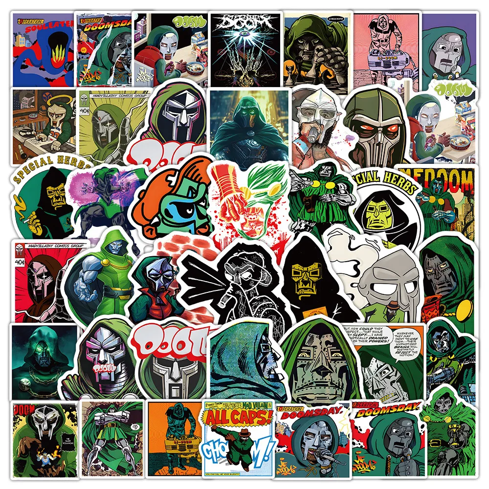 10-30-50pcs-Rapper-Mf-Doom-Stickers-Hip-Hop-Singer-DIY-Helmet ...