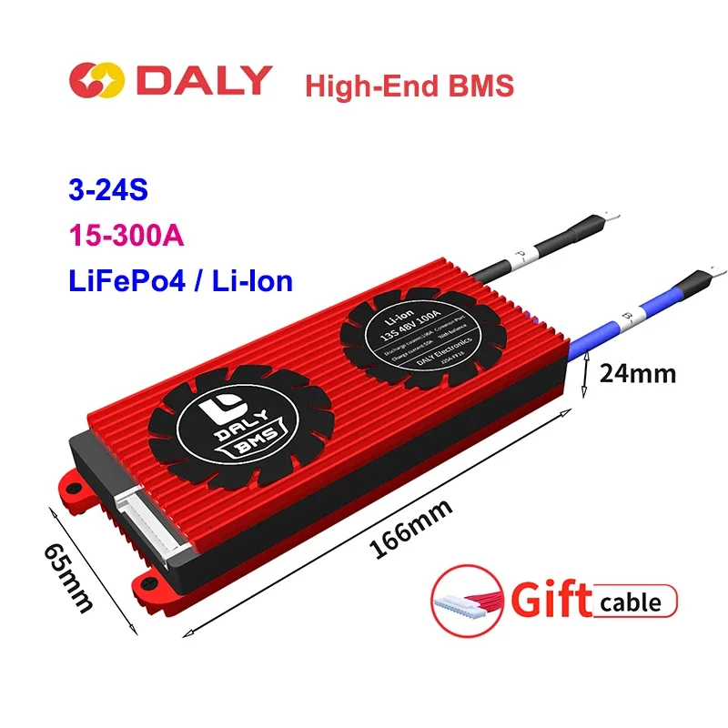 DALY-18650-Battery-BMS-Common-Port-3-24S-Li-Ion-LiFePo4-60A-80A-100A ...