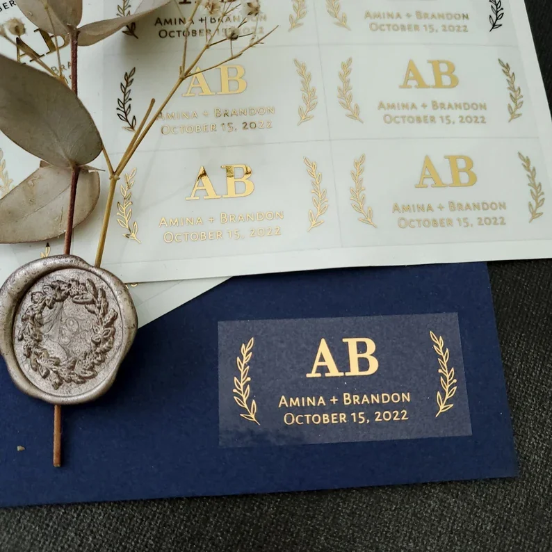 Customized-Rectangular-Stickers-Transparent-Gold-Foil-Any-Size ...