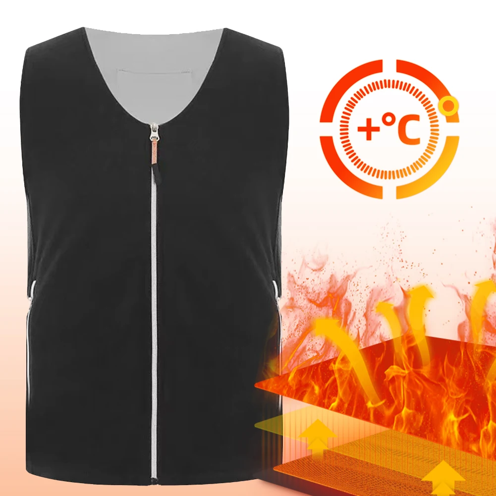 Sportswear Heated Coat Winter Heating Vest Electric Heating Thermal ...
