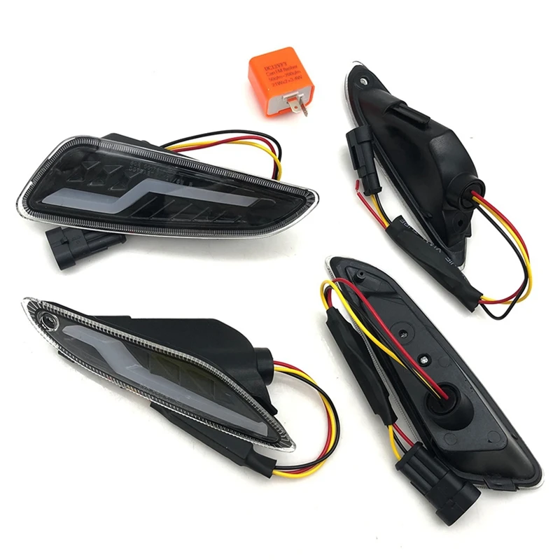Motorcycle-Front-Rear-Turn-Signals-Blinker-Daytime-Running-LED-Light ...