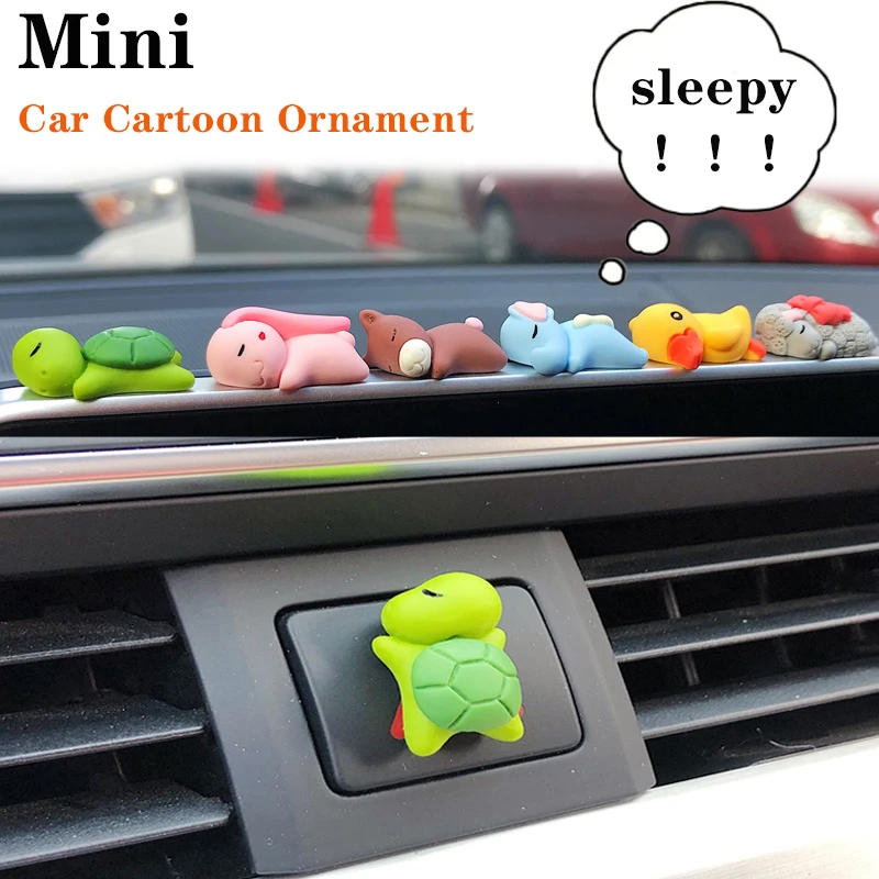 Car Interior Dashboard Accessories Mini Cartoon Ornaments Car ...