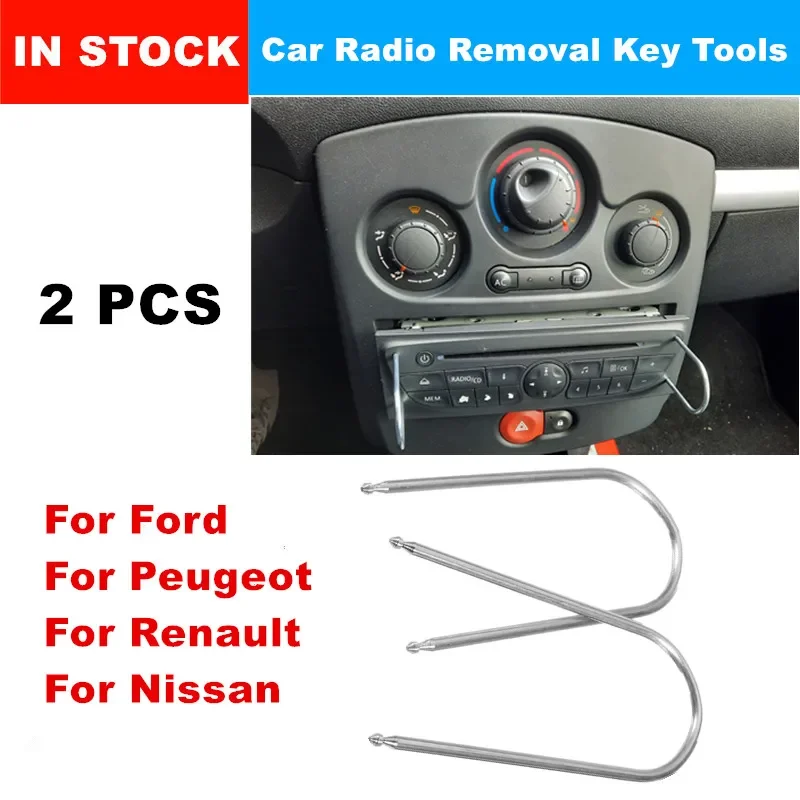 2X Car Stereo Radio Removal Keys CD Changer Disassembly Tool Fit for ...