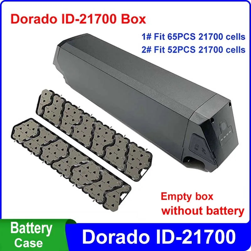 ID-21700 Box 36V 48V Dorado ID-2170 Case Fit 52PCS 65PCS 21700 Cells ...