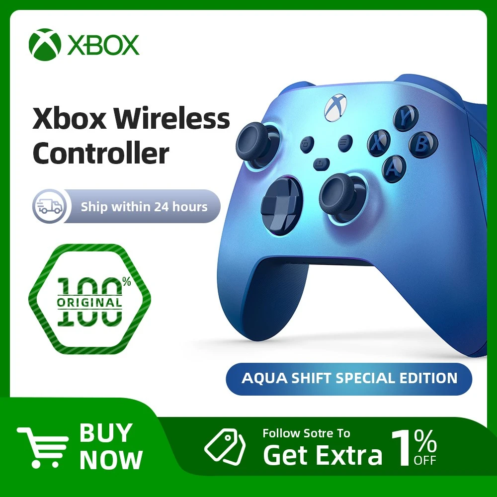 Microsoft Xbox Core Wireless Controller – Aurora Blue for Xbox S Xbox X ...