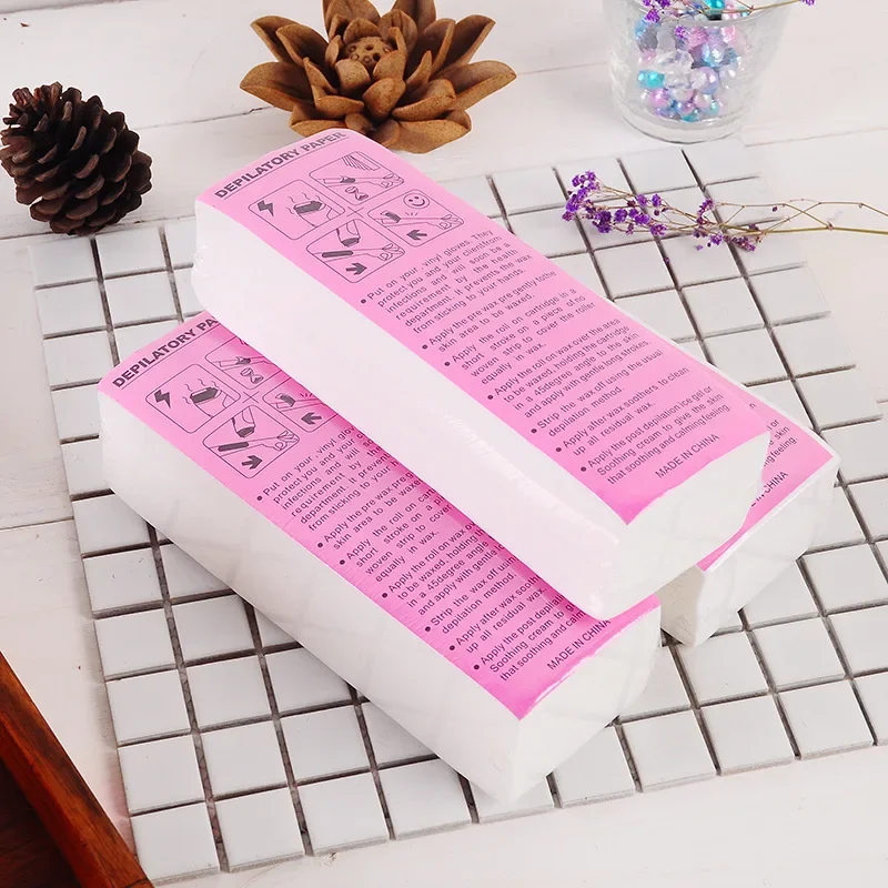 100pcs-Removal-Nonwoven-Body-Cloth-Hair-Remove-Wax-Paper-Rolls-High ...