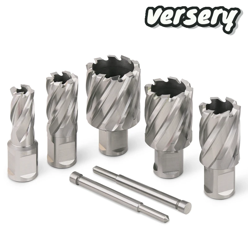 Versery-12-60X25mm-HSS-Annular-Cutter-Core-Drill-Bit-19mm-Weldon-Shank ...