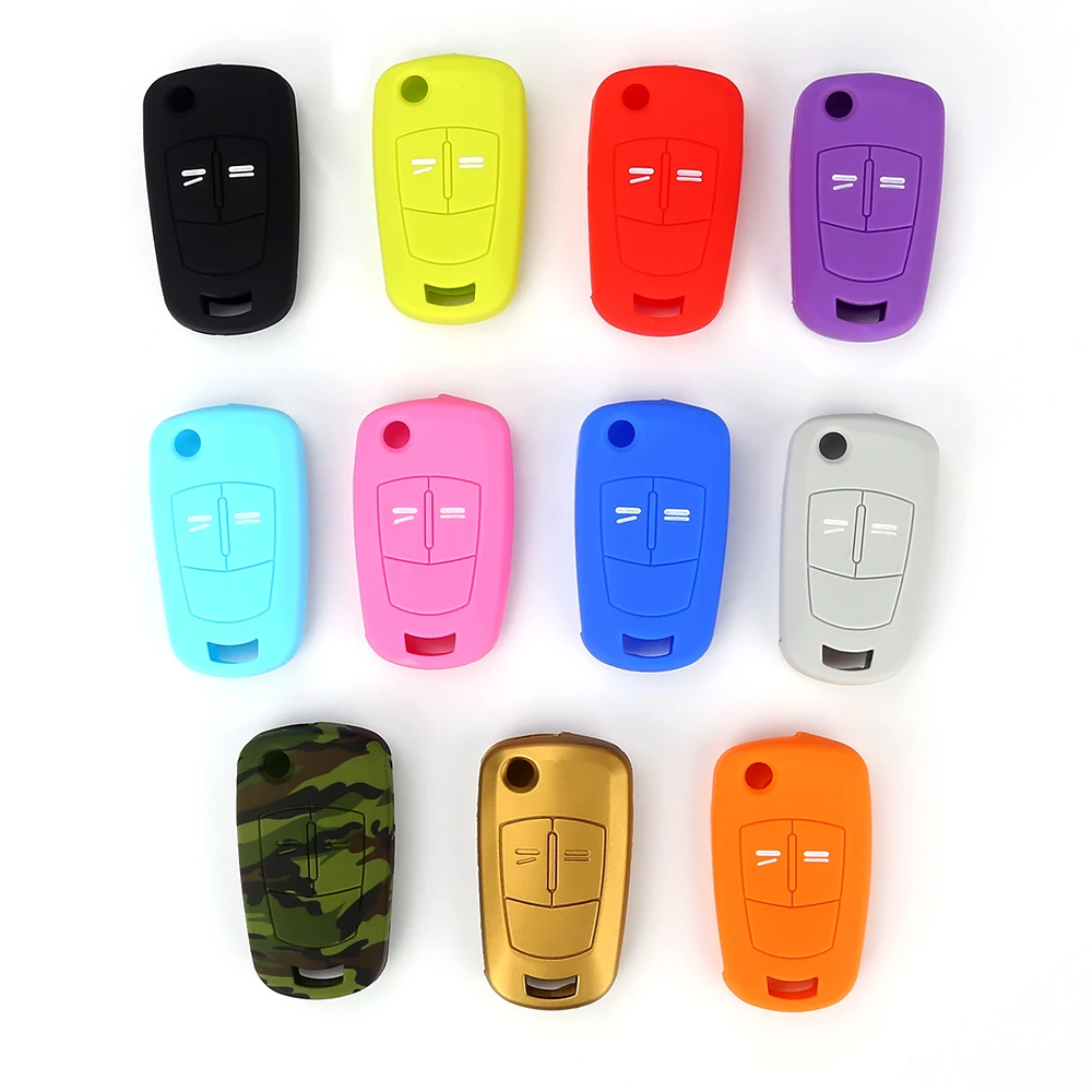 Car-Key-Protect-Shell-New-Silicone-2-Button-Flip-Remote-Case-Fob-Cover ...
