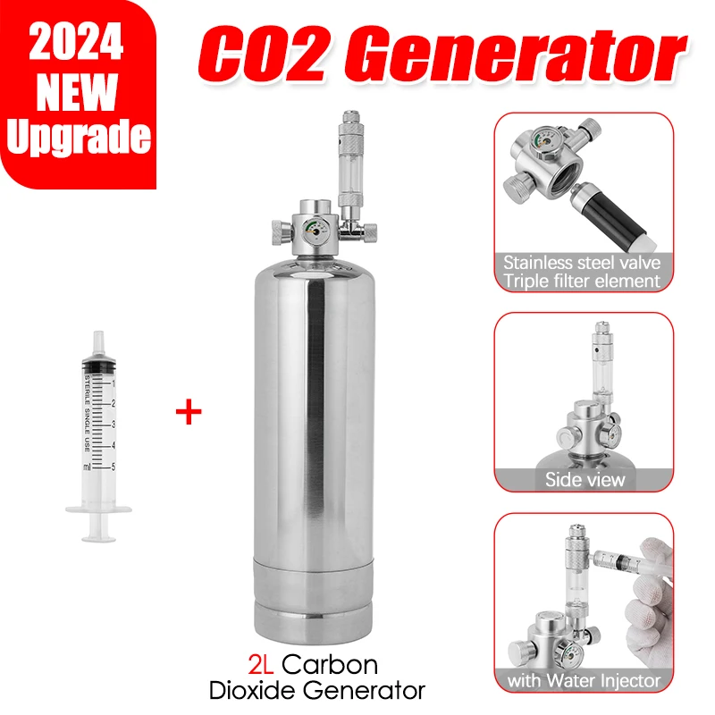 NEW-Aquarium-CO2-Generator-System-Fish-Tank-Plant-CO2-Stainless-Steel ...