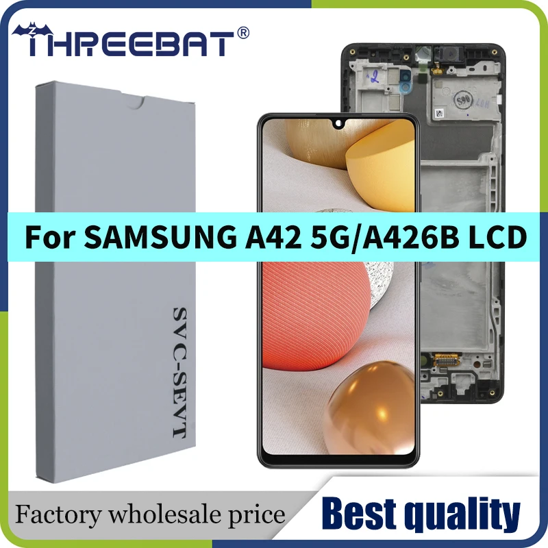 Pantalla-t-ctil-LCD-Super-AMOLED-para-Samsung-A42-5G-montaje-de-marco ...