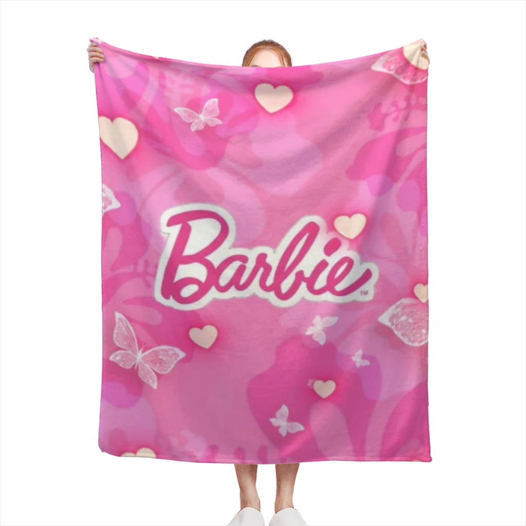 Barbie Medium Blanket Comforter Flannel Soft throw Blankets Warm Home ...