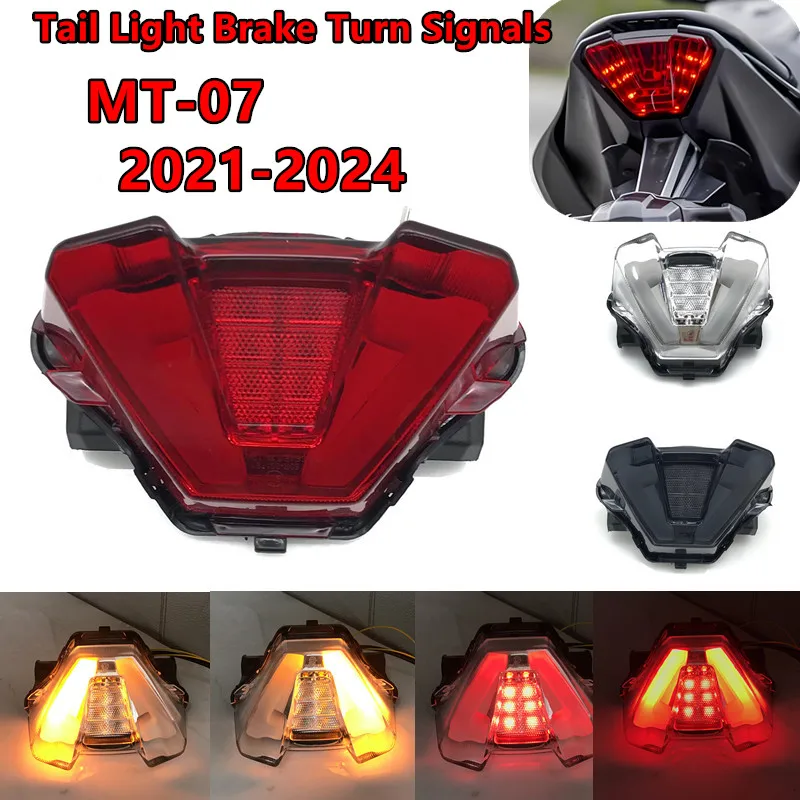 Motorcycle Modified Taillight Brake Turn Signal Integrated Tail Lights ...
