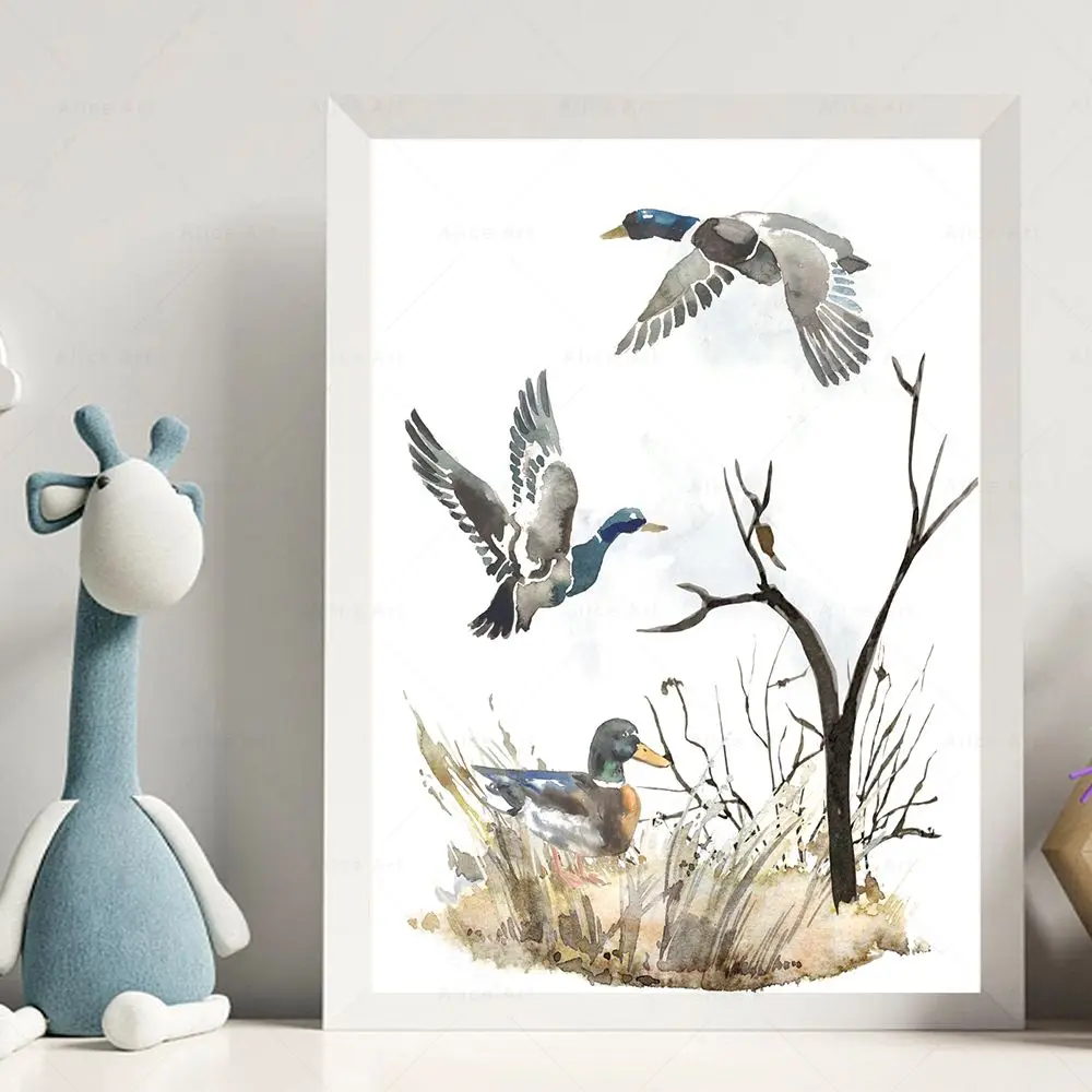 Duck Flying Paintings