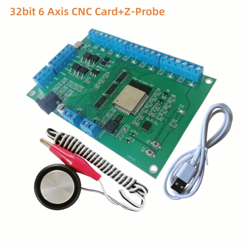 Cnc Controller 6 Axis Breakout Board Grbl Control Panel Esp32 Wifi 32bit Cpu Similar Mach3 For ...