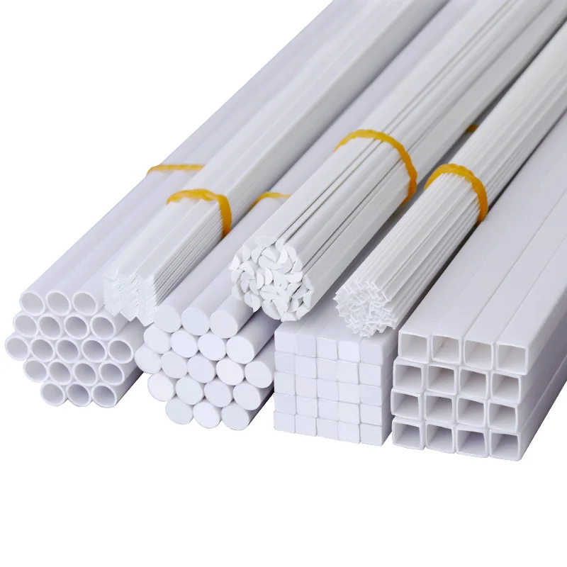 20pcs-50cm-ABS-Styrene-Rod-Plastic-Pipe-Hollow-Tube-Architecture-Tube ...
