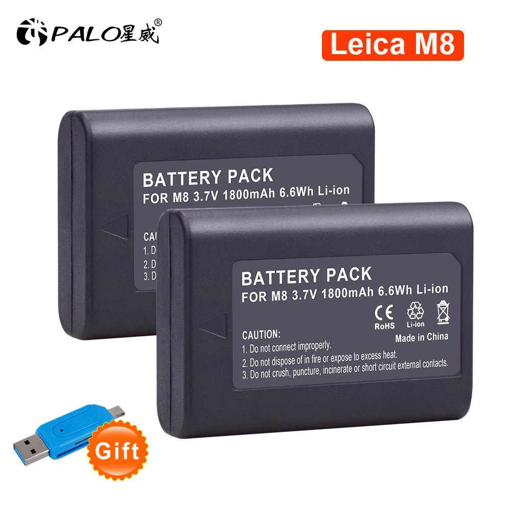 PALO BLI-312 Li-Ion Battery for Leica BM8 M8 M8.2 M9 ME M-E M9-P MM BP ...