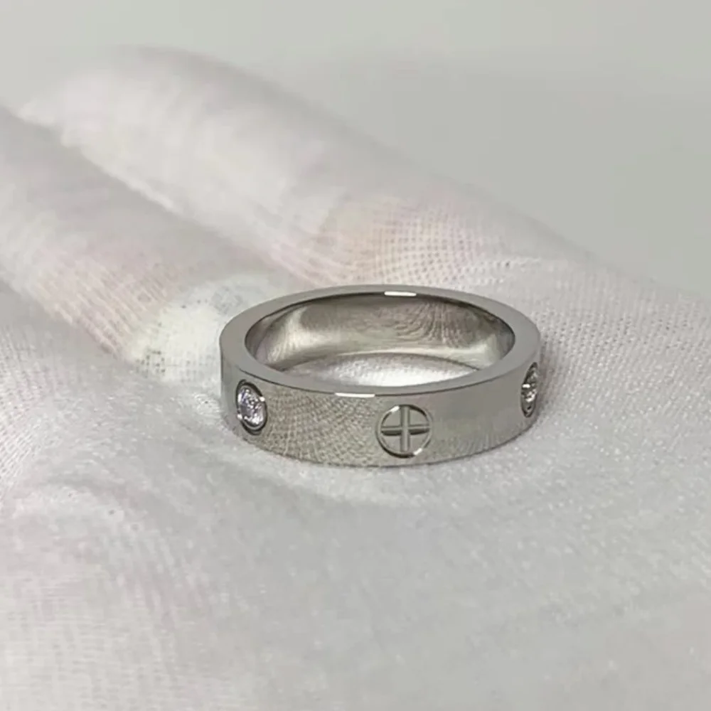 Ring for women European luxury titanium steel alloy LOVE high-quality ...