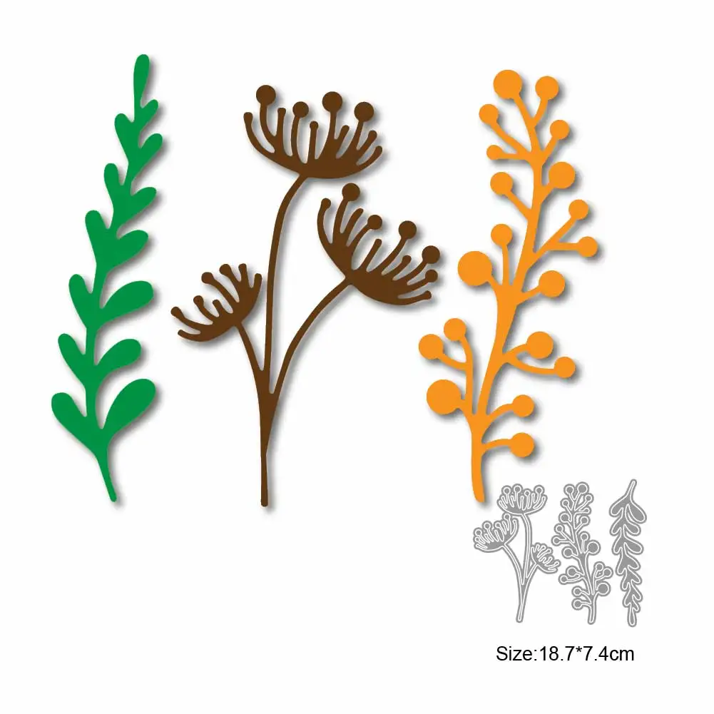 New-Metal-Cutting-Dies-Cut-Scrapbook-Leaves-Branch-Embossing-Folders ...