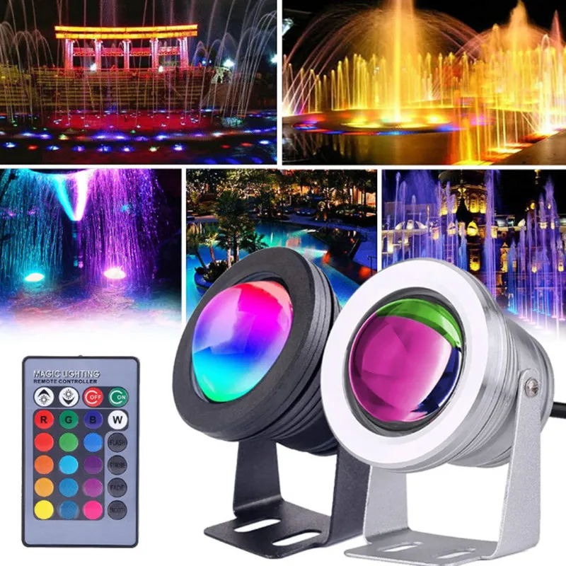 DC-12V-10W-RGB-Color-Underwater-Lights-Outdoor-Fish-Tank-lighting-Lamp ...